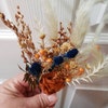 Self-color Pampas Grass Cake Topper Bouquet, Flower Cake Topper,dried ...