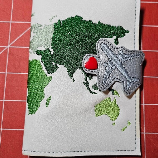 Colored Wanderlust World Map With Separeate Machine Embroidery Fill ...