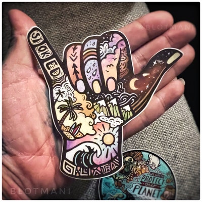 STOKED // Weatherproof Outdoor Sticker // Vinyl 4 Nature, Exploring ...