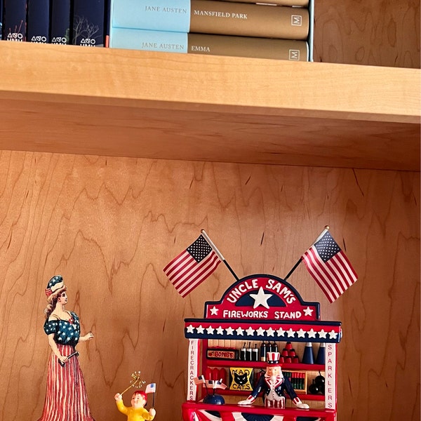Primitive Uncle Sam Lady Liberty- Vintage 4th of July Decor- Primitive ...