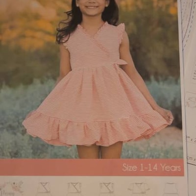 Freesia PDF Digital Sewing Pattern Sizes 1-14, Dress Pattern - Etsy