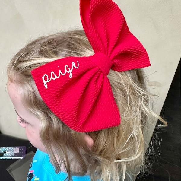 Personalized Name Bow for Baby Name Bow Headband Girl Name Baby Shower ...