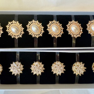 Cutie Pie Mini White Resin Roses NO SEW Clip on Button Covers Set of 6 ...