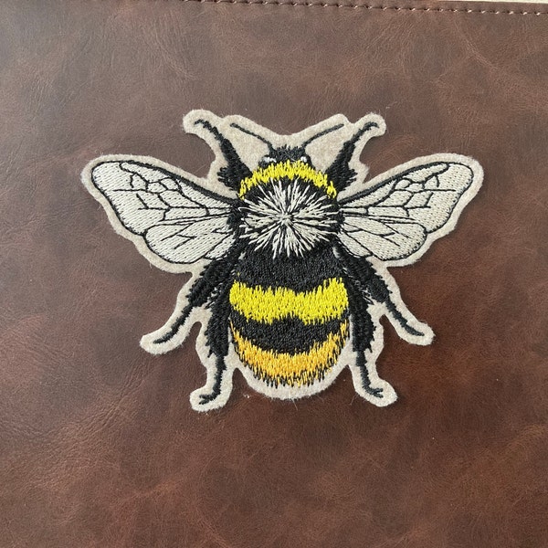 Handmade Big Ol Bumble Bee Patch, Iron-on - Etsy