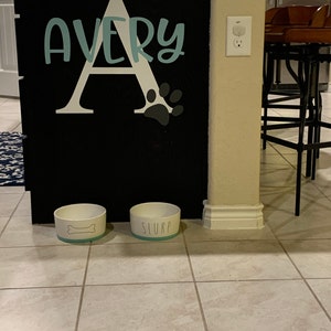 Dog Name Wall Decal, Dog Wall Decal, Dog Name Sticker, Custom Dog Decal ...