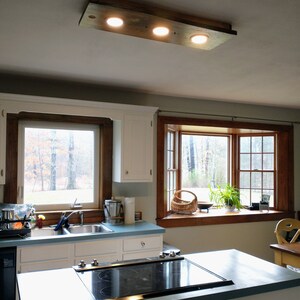 The MITCH Recessed LED Live Edge Wood Chandelier - Etsy