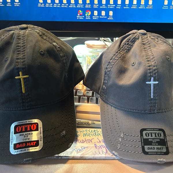 Embroidered Cross Hat Gift for Christian Mom Hat With Cross Hat ...