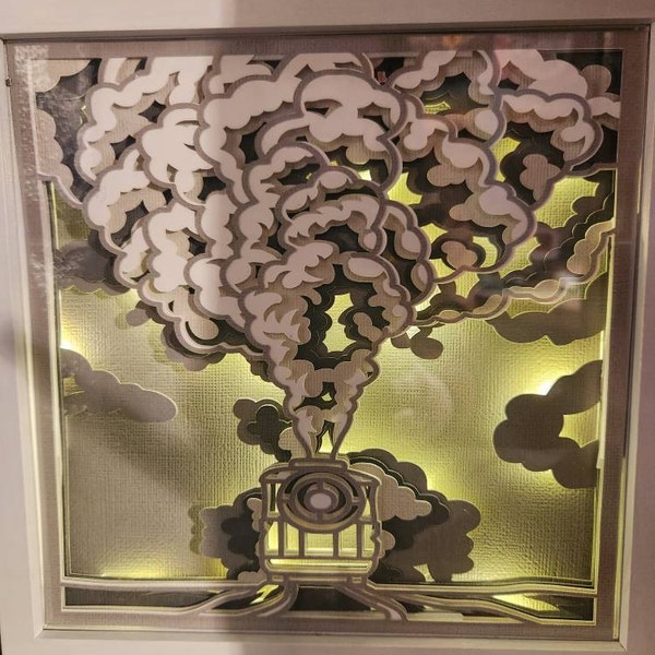 Train Multilayer SVG/ Train Cut File/ 3D Layer/ Plywood Cutting/ Paper ...