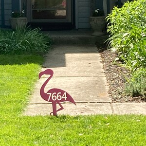 Flamingo Custom Address Sign, Metal Sign, Beach Sign, Beach Address ...