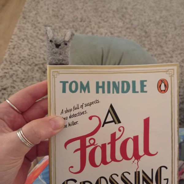 Woolly Bunny Bookmark - Needle Felt Felted Handmade Wool Rabbit Book ...