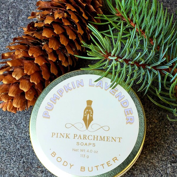 Pumpkin Pie and Lavender Body Butter - All Natural - Whipped Body ...