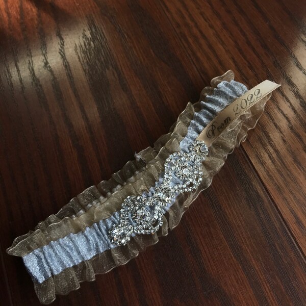 Silver Prom Garter, Prom Garters, Custom Color Prom Garter, Garters - Etsy