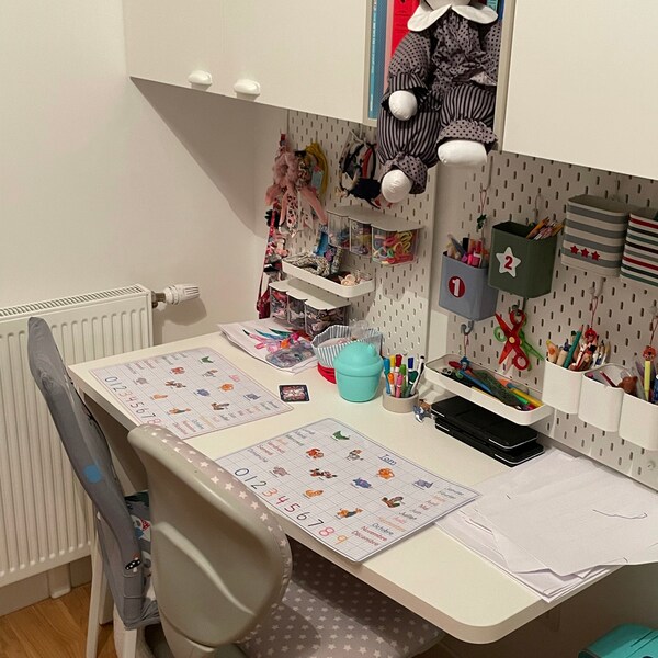 Set de table ludique maternelle CP, set de table personnalisé, set de ...