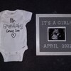 Baby Announcement Onesie®, Second Grandchild Pregnancy Announcement ...