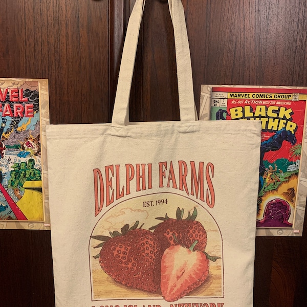 Delphi PJO Tote Bag, Delphi Strawberry Farms Tote Bag, Delphi ...
