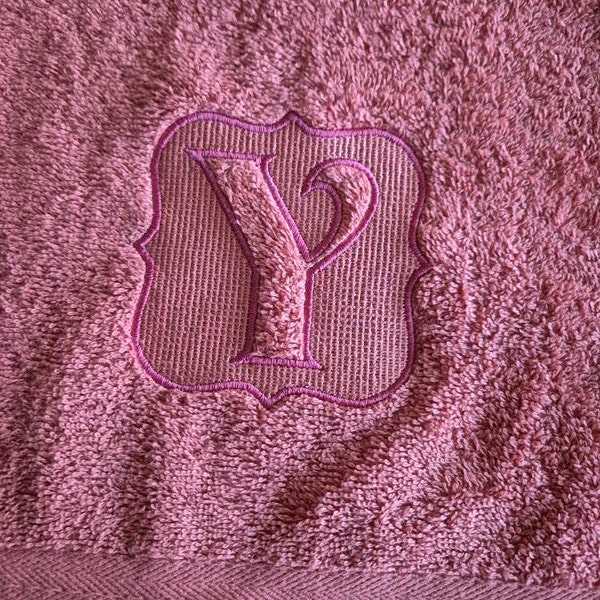 Embossed Monogram Towel Machine Embroidery Designs A-Z Assorted Sizes ...