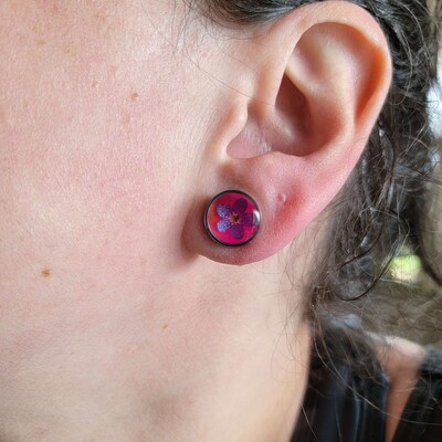 Embedded Sapphire Glitter Plugs Gauges 16g 14g 12g 10g - Etsy