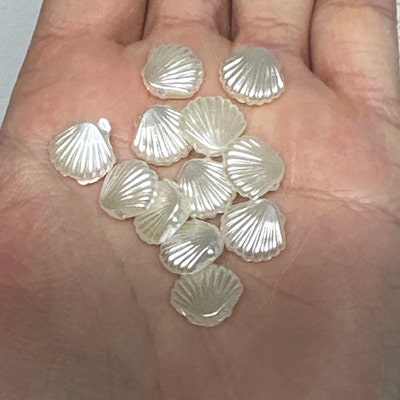 10mm Cute Mermaid Shell Beads, Shell Necklace, Jewelry, Ivory Clam ...