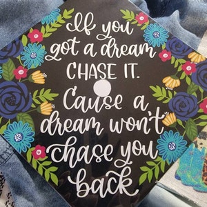 Grad Cap Topper Graduation Gift Tassel Custom Grad Quote Grad Cap ...