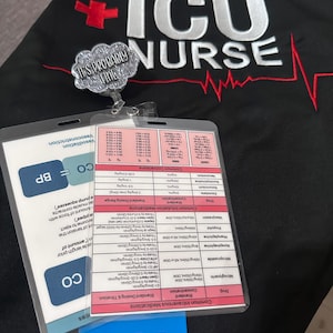 Normal Lab Values Reference Badge Buddy | Critical Care ICU Phlebotomy ...