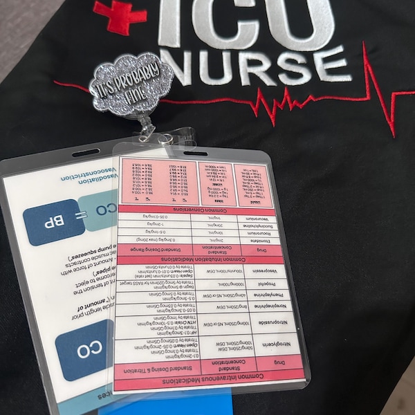 Normal Lab Values Reference Badge Buddy | Critical Care ICU Phlebotomy ...