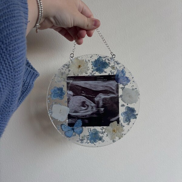 Resin Baby Keepsake, Baby Detail Frame, Umbilical Ornament, New Baby ...