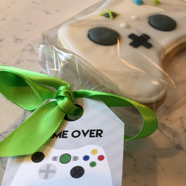 Video Game Favor Tags - Printable Video Game Party Favor Tags - Gamer ...