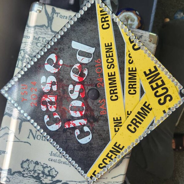 Case Closed Graduation Cap Topper, Funny Criminal Justice Grad Cap ...