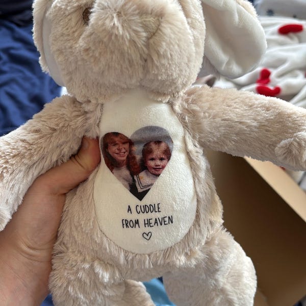 Memory Photo Teddy, in Memory Gift, Bereavement Gift ,memorial ...