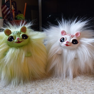 Poseable Creature Art Doll OOAK, Green Mila Plushie Realistic Doll ...