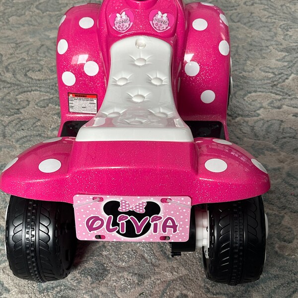 MINNIE MOUSE Mini License Plate Personalized Design#2 Custom Bike ...