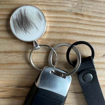 Hair Keychain, Pet Fur Keychain, Pet Fur Memorial, Pet Memorial ...