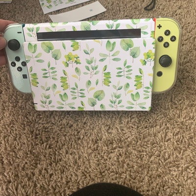 Nintendo Switch Skin // Watercolor Greenery Leaf Decal // Best Selling ...