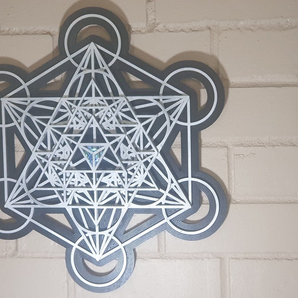 Ancient Future Mandala Wall Art 17.5" - Metatron's Cube, Sacred ...