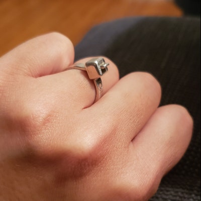 Ziptie Ring Jewelry Sterling Silver Zip Tie Ring - Etsy