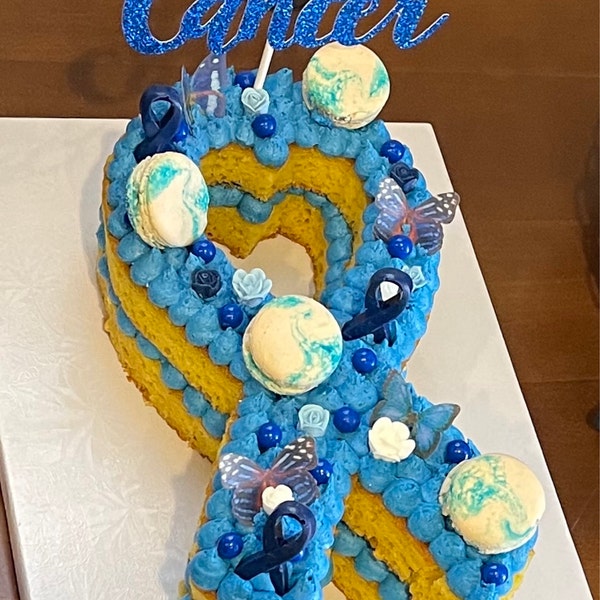 Custom Beat Cancer Cake Topper, Cancer Free Cake Topper, Cancer ...