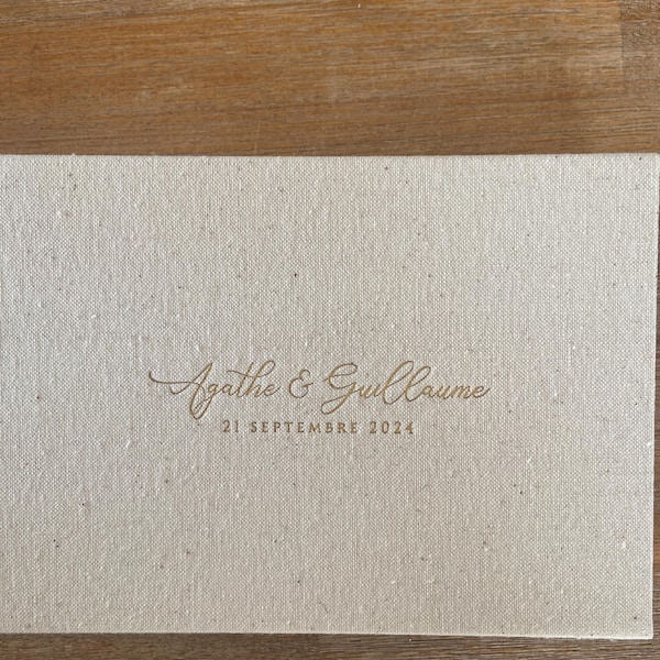 Linen USB Box - New Natural Linen | Custom USB Box Foil Stamped With ...