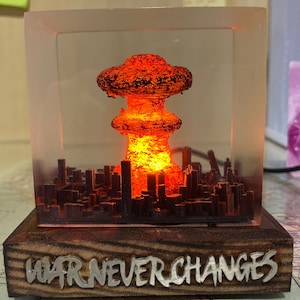 Explosion Bomb Resin Lamp, Atomic Bomb Diorama, Nuke Bomb Fallout 4 ...