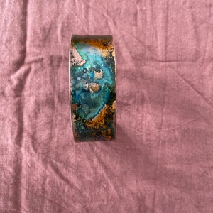 Cuff Bracelet Copper Patina Jewellery Handcrafted 7th Anniversary Gift ...