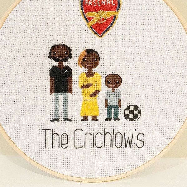 Custom Cross Stitch Family Portrait - Stitch Portraits - Etsy