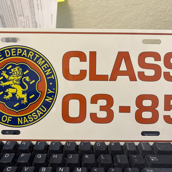 NYPD Police Academy Memorial License Plate , Customizable 6"x12" .032 ...