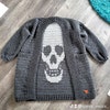 Crochet Skull Cardigan Pattern Crochet Sweater Pattern TOO - Etsy