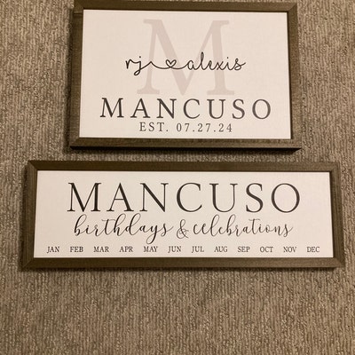 Personalized Family Birthday Board, Family Birthdays and Celebrations ...