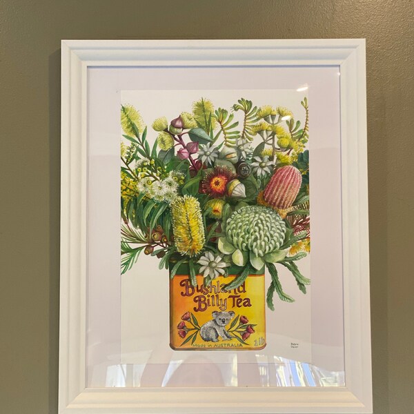 Yellow Natives in Vintage Tin by Debra Meier Art, Portrait Orientation ...