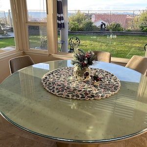 Handmade Table Runner Clover Leaf / Shamrock Hand Beaded - Etsy