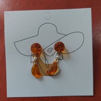 Halloween Pumpkin Ghost Earrings, Red Devils, Ghost Earrings With Bats ...