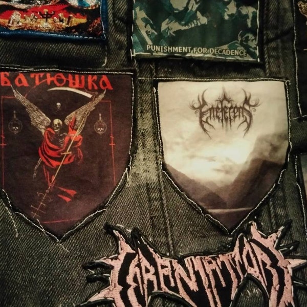 REFLECTIVE Top or Bottom Rocker, Embroidered Patch, Custom Embroidered ...