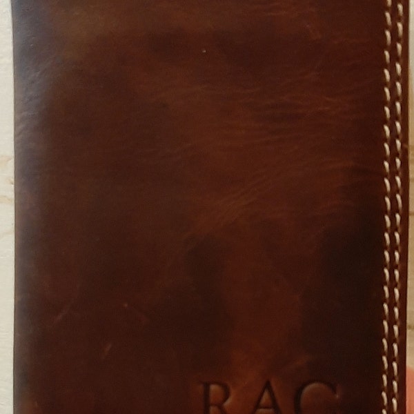 AG Wallets Personalized Mens Handmade Vintage Distressed Leather ...