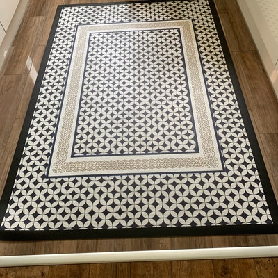 Supernova Red Vinyl PVC Mat, Linoleum Rug, Modern Home Decor, PVC Rug ...