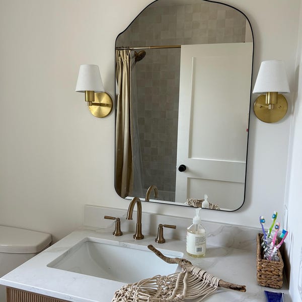 Task Wall Sconce - Brass Adjustable Swivel Wall Mount Spotlight Lamp ...